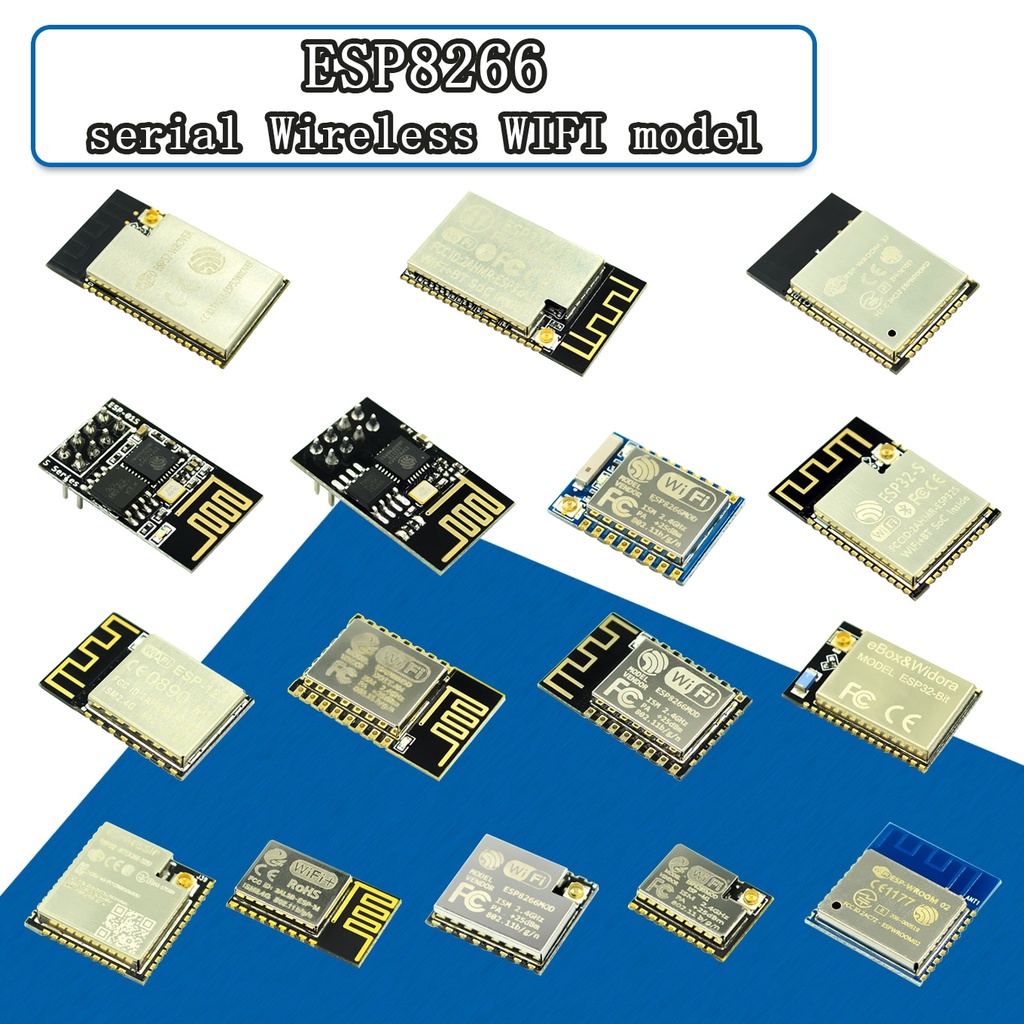 Mô Hình Nối WIFI ESP8266 ESP-12 12E 12F 12S 07 07S 01 01S M1 M2 ESP32-S ...