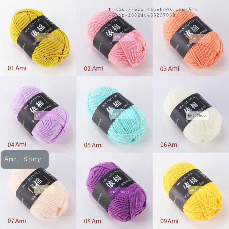 Len Milk Cotton 50g ( Bảng 1- 50) | Shopee Việt Nam