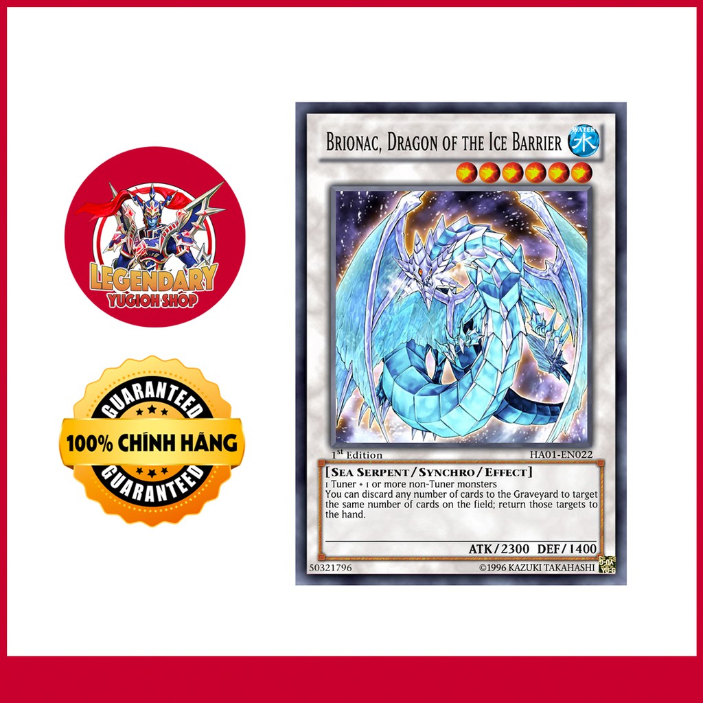 [Thẻ Bài Yugioh Chính Hãng] Brionac, Dragon Of The Ice Barrier | Shopee Việt Nam