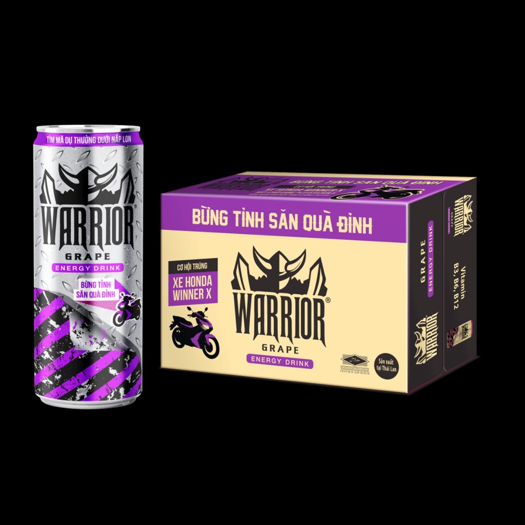 NƯỚC TĂNG LỰC WARRIOR VỊ NHO LON 325ML QUY CÁCH 24 LON | Shopee Việt Nam