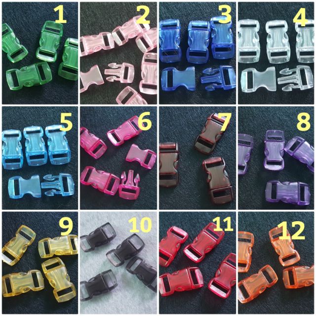 Khóa paracord nhựa trong suốt 10mm ( gói 10 cái) | Shopee Việt Nam