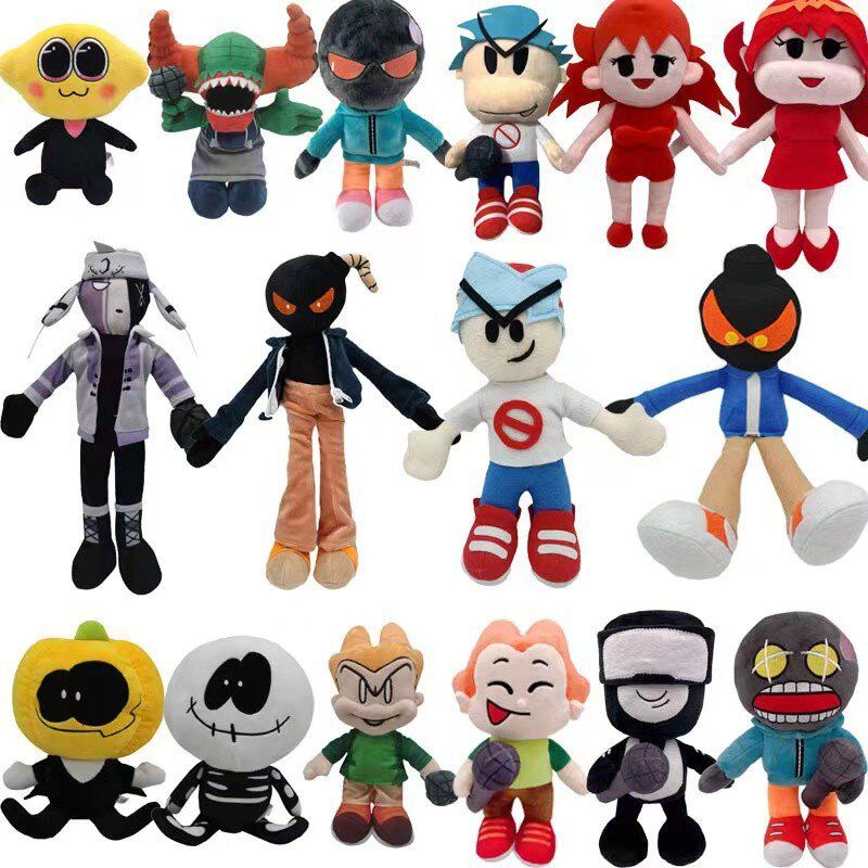 2022 Friday Night Funkin Plush Toy Soft Doll Girlfriend Pico Whitty ...
