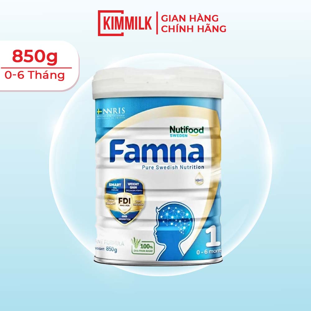 Sữa Bột Nutifood Famna số 1 850g - Nhập Khẩu Thuỵ Điển | Shopee Việt Nam