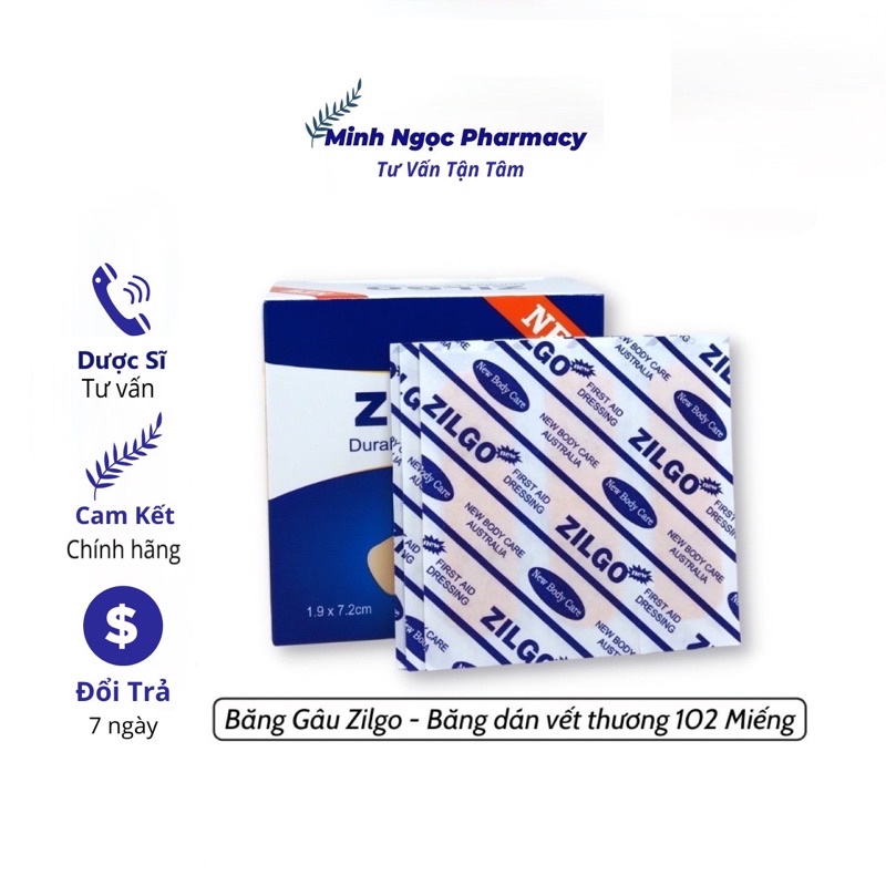 Băng dán cá nhân ZILGO Hộp 102 Miếng Dán Vết Thương, Băng Cá Nhân Urgo ...