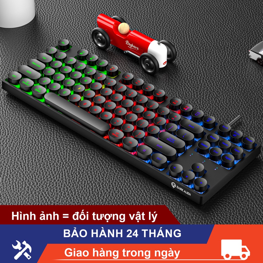 Bàn phím máy tính DK100 RGB LED tắt tiếng 87 phím Bàn phím máy tính có dây | Shopee Việt Nam
