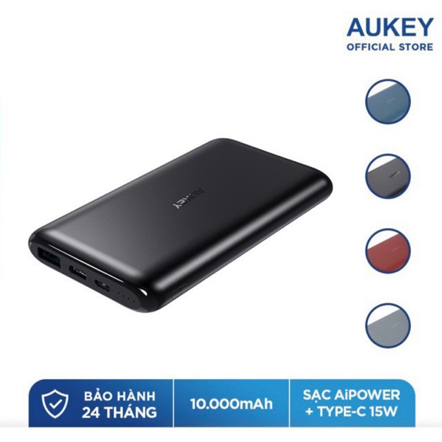 PIN DỰ PHÒNG AUKEY PB-XN10 Siêu Mỏng 10.000mah - TS996 | Shopee Việt Nam