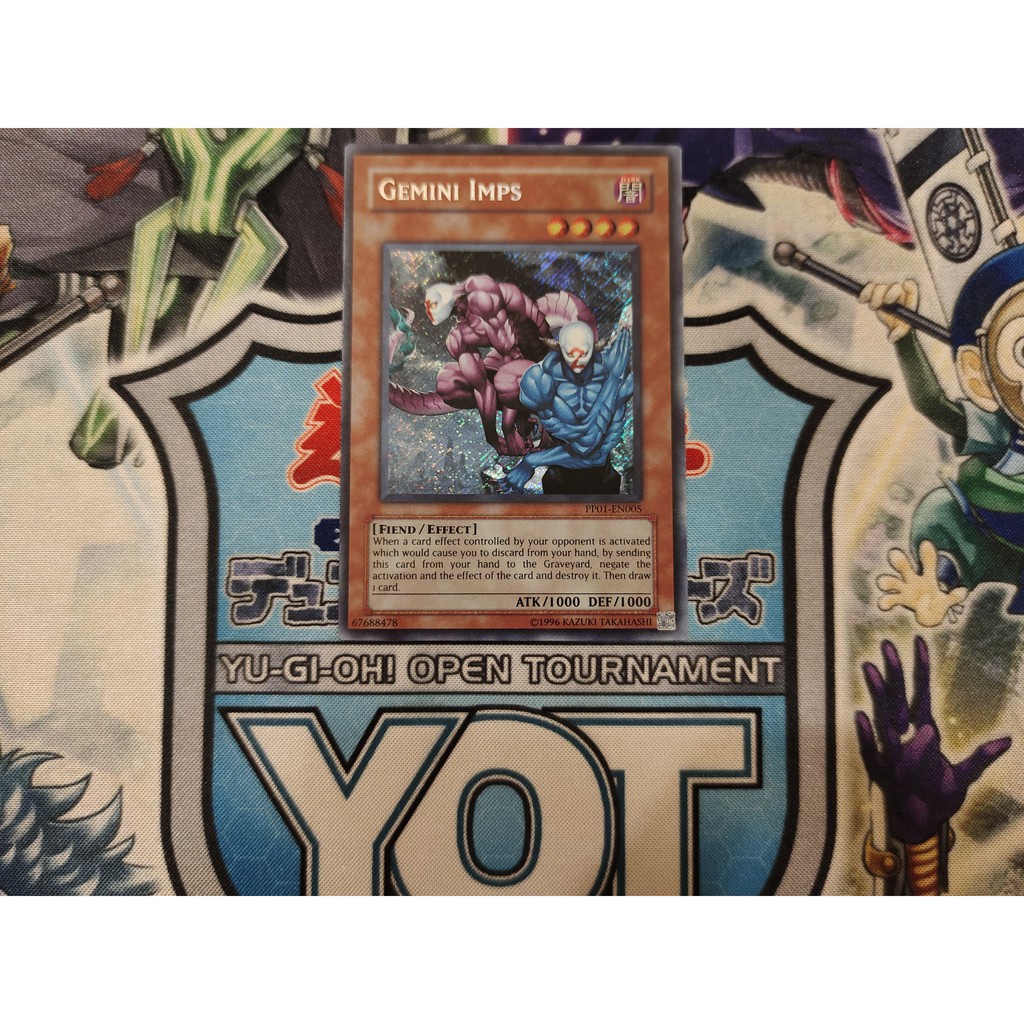 Thẻ bài Yugioh chính hãng Gemini Imps - PP01-EN005 - Secret Rare ...