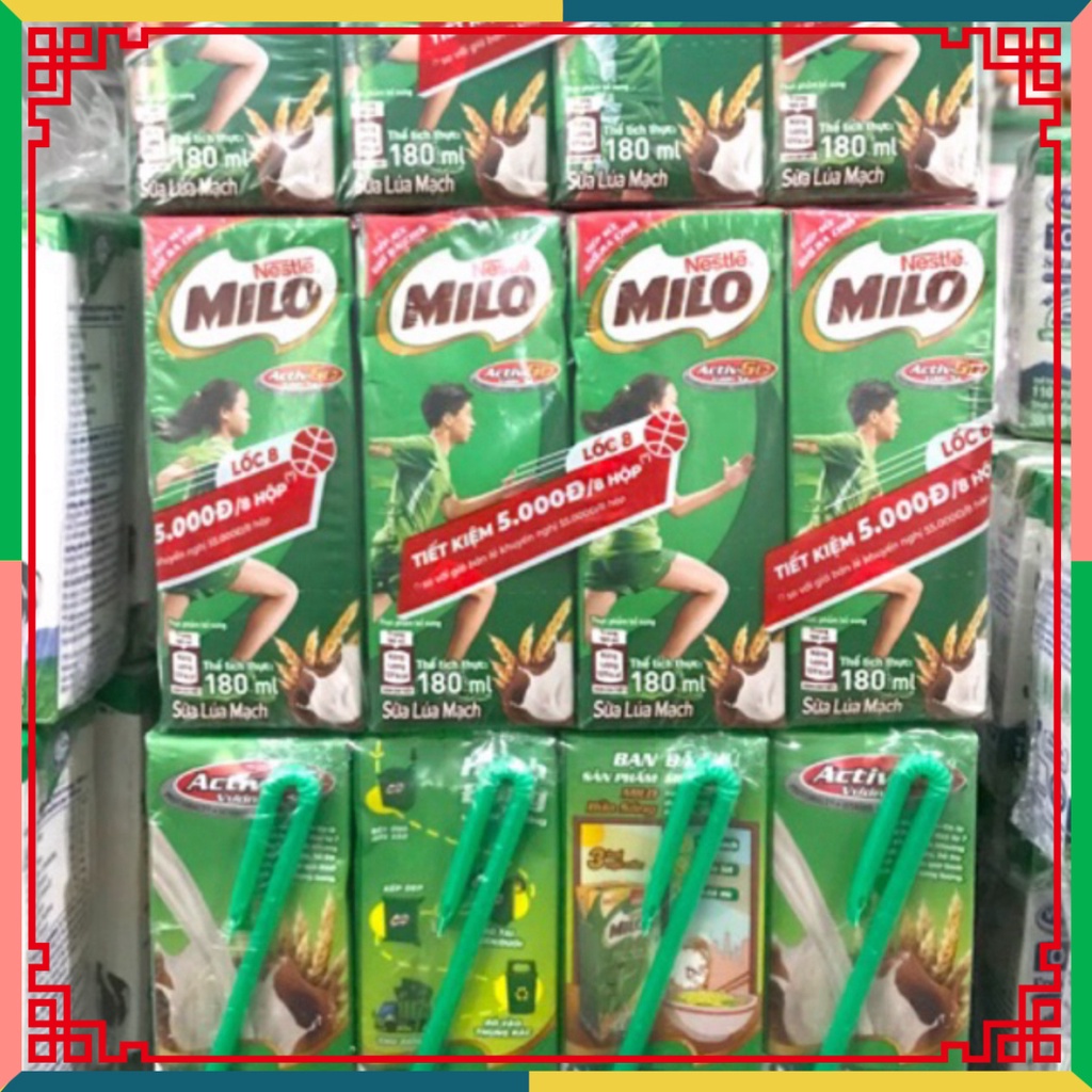 Lốc 8 Hộp Sữa Milo Lúa Mạch 180ml sieuthitoanngoc | Shopee Việt Nam