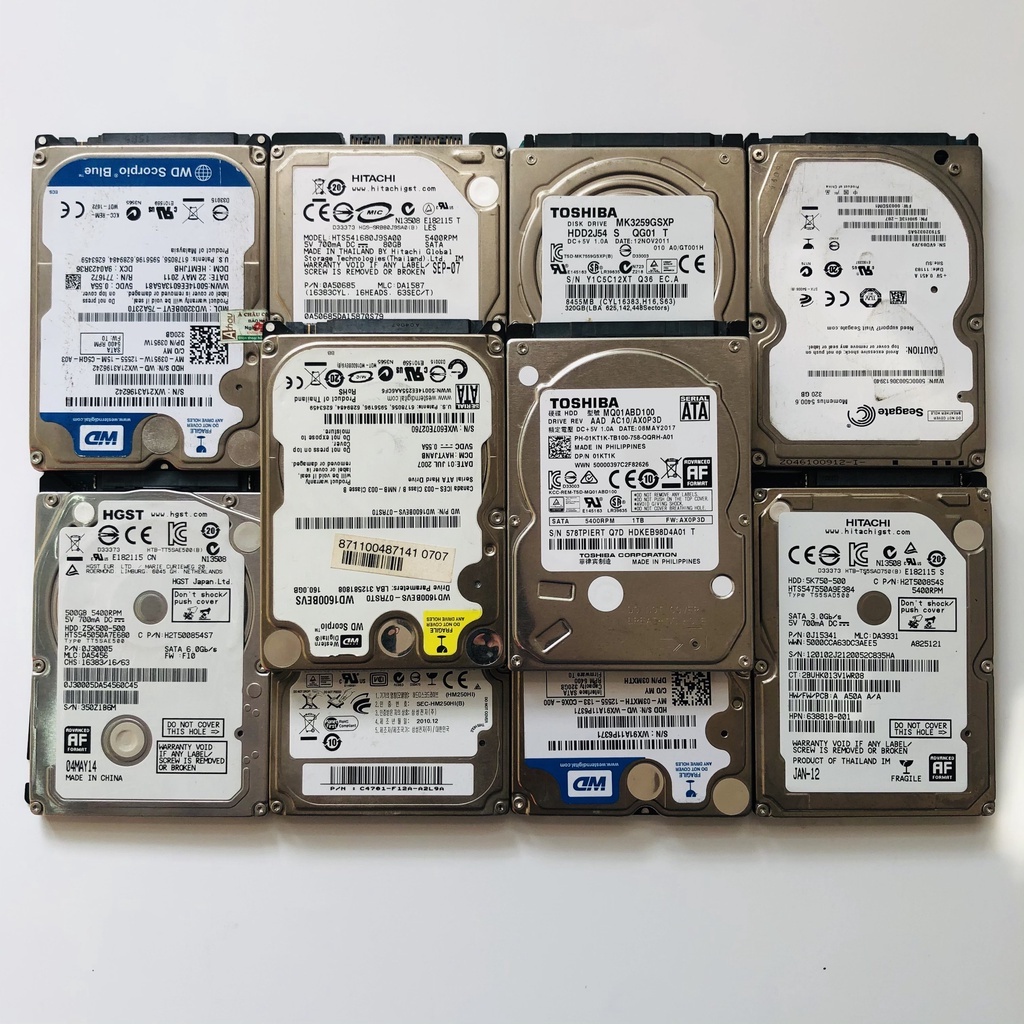 Ổ cứng HDD 2,5" 500GB cũ chính hãng (shop giao hàng Hãng ngẫu nhiên) | Shopee Việt Nam