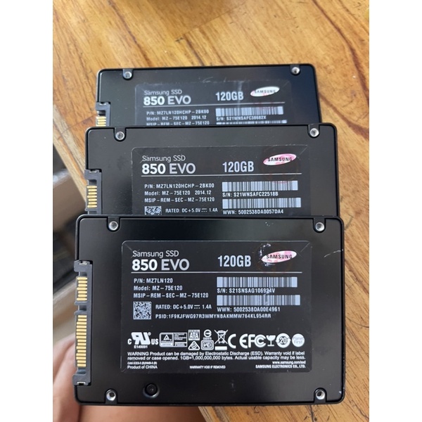 Ổ cứng ssd samsung 850 evo 120gb hàng tháo máy | Shopee Việt Nam