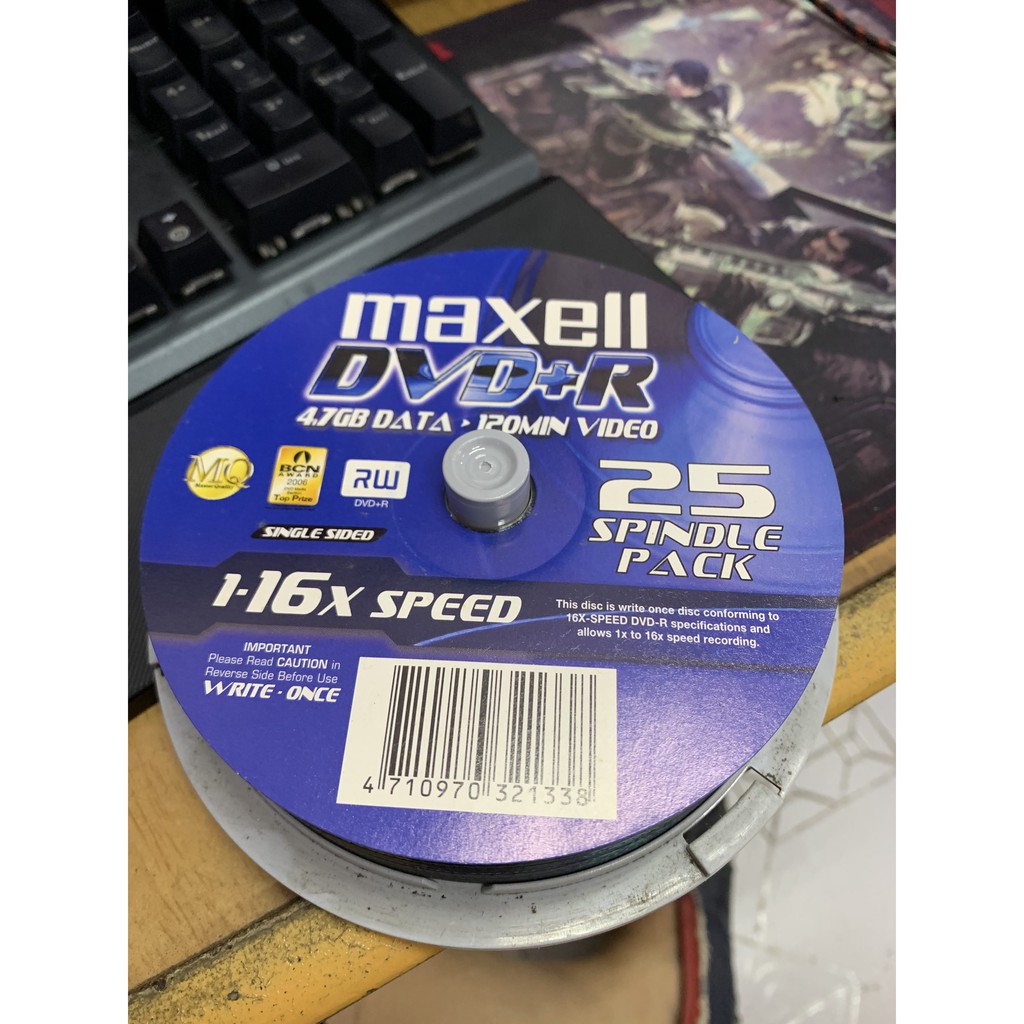 Đĩa DVD+R Maxell 16x 120min 4.7Gb Single pack tray | Shopee Việt Nam