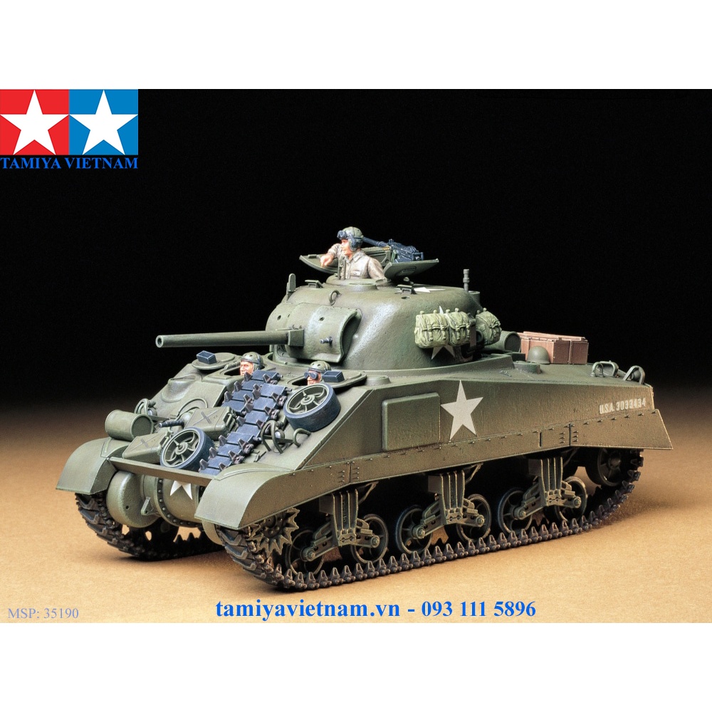 [TAMIYA] 35190 MÔ HÌNH XE TĂNG ĐỨC 1/35 SCALE U.S. MEDIUM TANK M4 ...