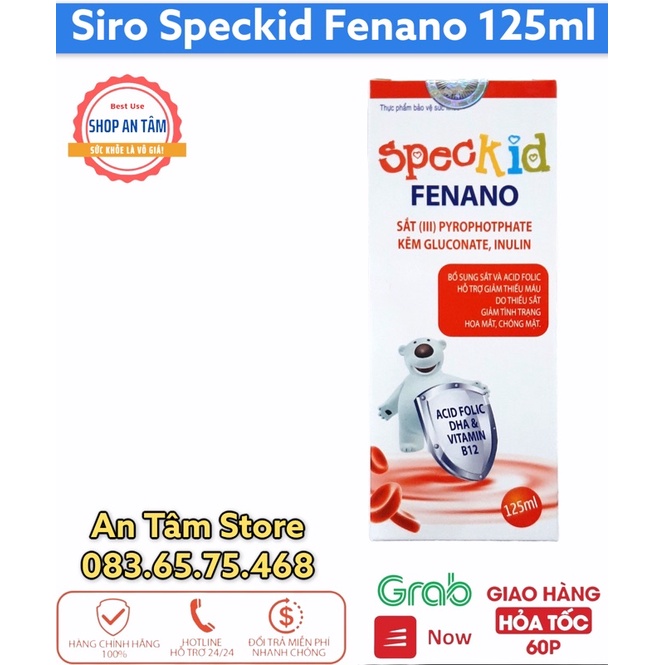 Speckid Fenano Syrup 125ml | Shopee Việt Nam