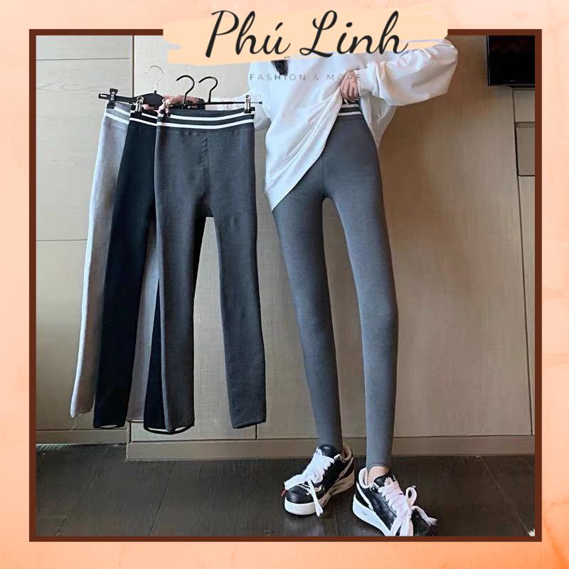 MS354 Quần legging nữ lót lông cạp cao siêu ấm | Shopee Việt Nam