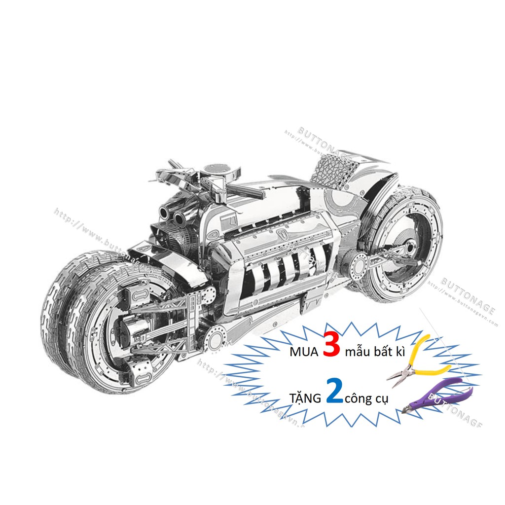 Mô Hình Lắp Ghép kim Loại 3D Xe Moto Dodge Tomahawk | Shopee Việt Nam