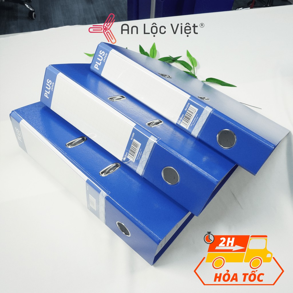 Bìa còng - File còng bật - File càng cua Plus F4 màu xanh dương 1 mặt ...
