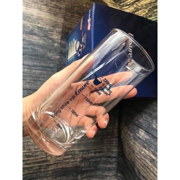 Ly ocean, cốc ocean thủy tinh có chia vạch 230ml chính xác tiện dụng ...