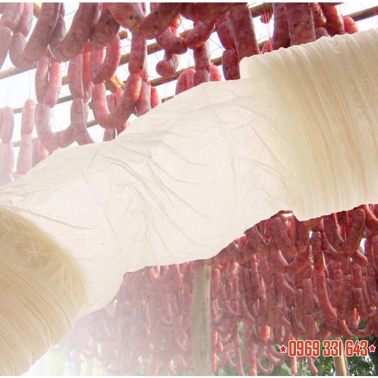 Vỏ Collagen làm xúc xích, lạp xưởng, dồi sụn nhanh chóng, đều đẹp, hiệu ...