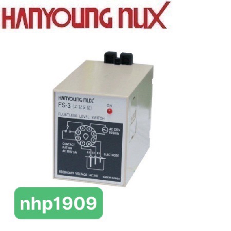 Rờ le báo mực nước FS3A / Đế BIZ08 Hanyoung Nux | Shopee Việt Nam