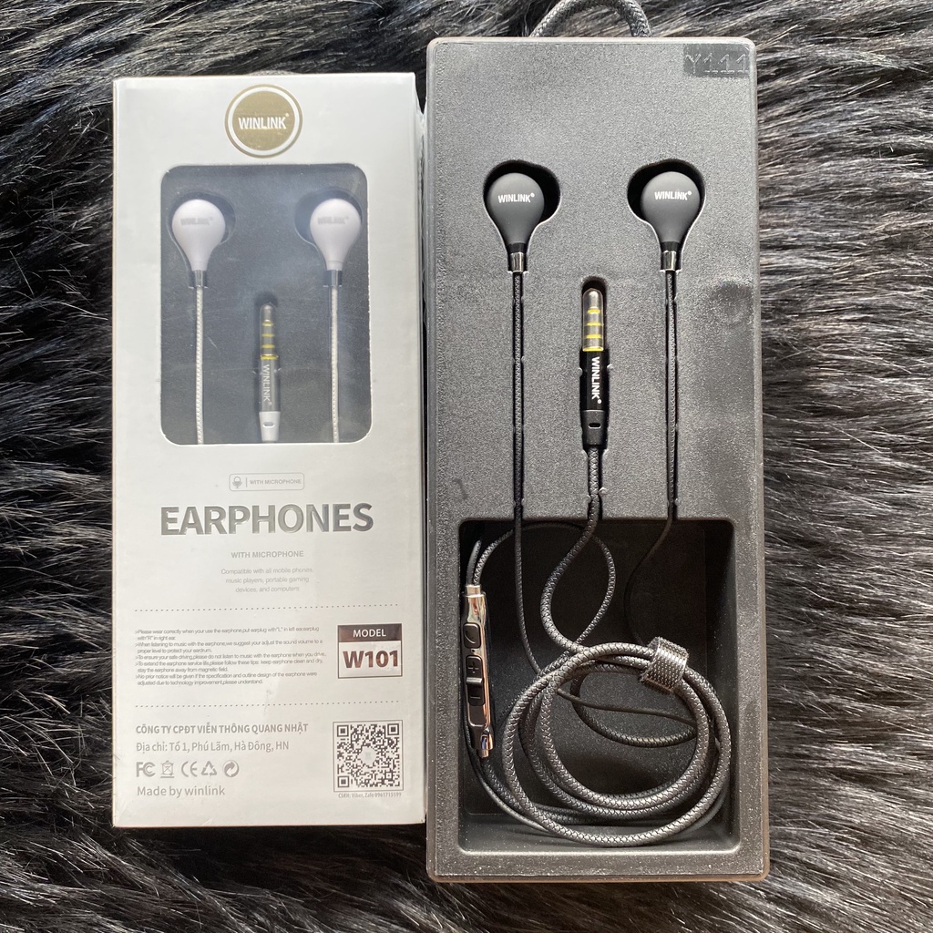 Tai nghe có mic WINLINK W101 chân tròn 3.5mm super bass | Shopee Việt Nam