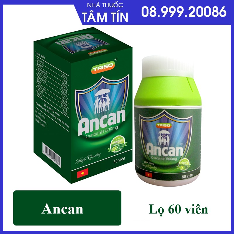 [CHÍNH HÃNG ] TPCN An Can - Xua tan nỗi lo u bướu - Lọ 60 viên ( Ancan ...