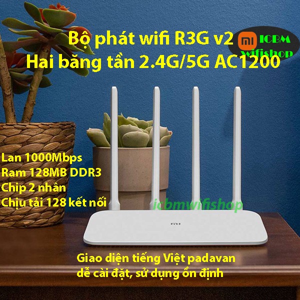 Xiaomi R3G V1(USB3.0) & V2(nonUSB) Router wifi băng tần kép AC1200,Wan ...