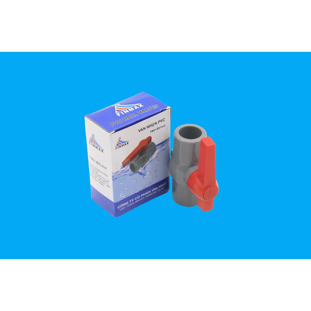 Bộ 5 sản phẩm van nhựa gạt PVC Finmax tay đỏ D21mm(DN15) | Shopee Việt Nam
