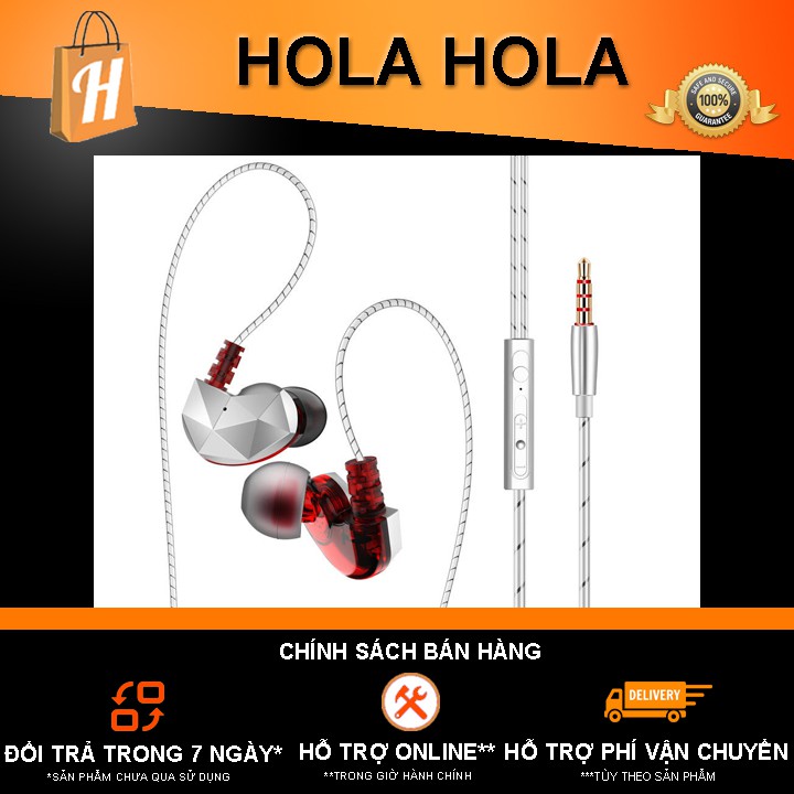 Tai nghe nhét tai Bluetooth QKZ CK6 Diamond (Đỏ, Xanh Dương) | Shopee ...