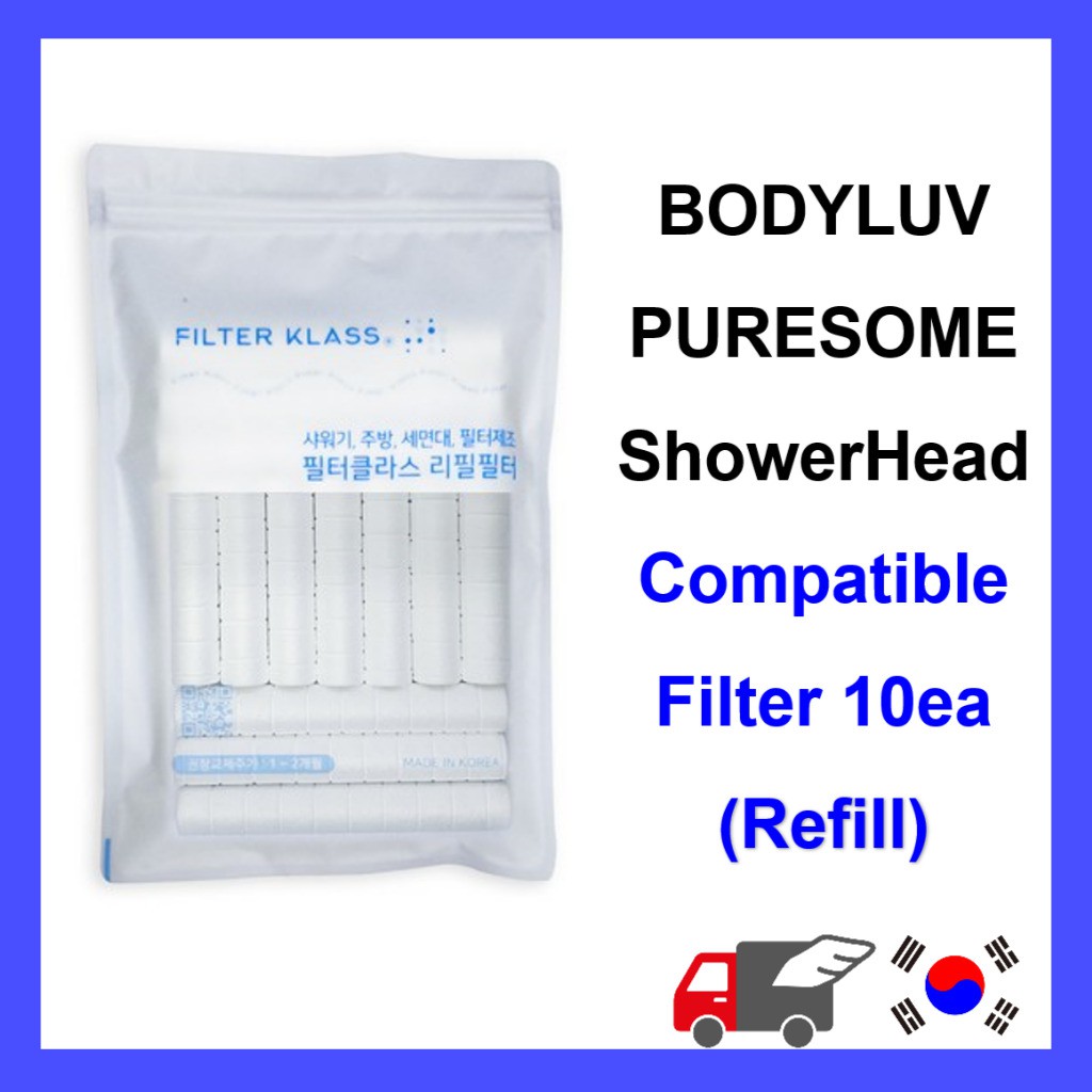 [Fox_Shop] BODYLUV PURESOME DR.PIEL Shower Head Compatible Filter 10ea ...