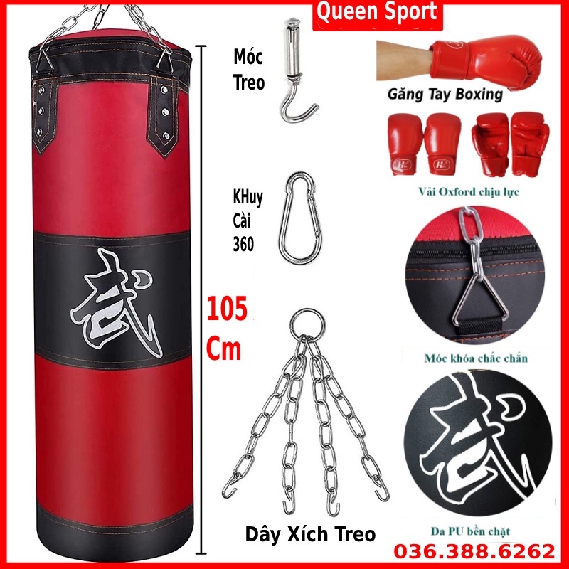 Vỏ Bao Cát Đấm Bốc Boxing Tập Võ Dài 125cm 105cm 50cm, Vỏ Bao Đấm Cát ...