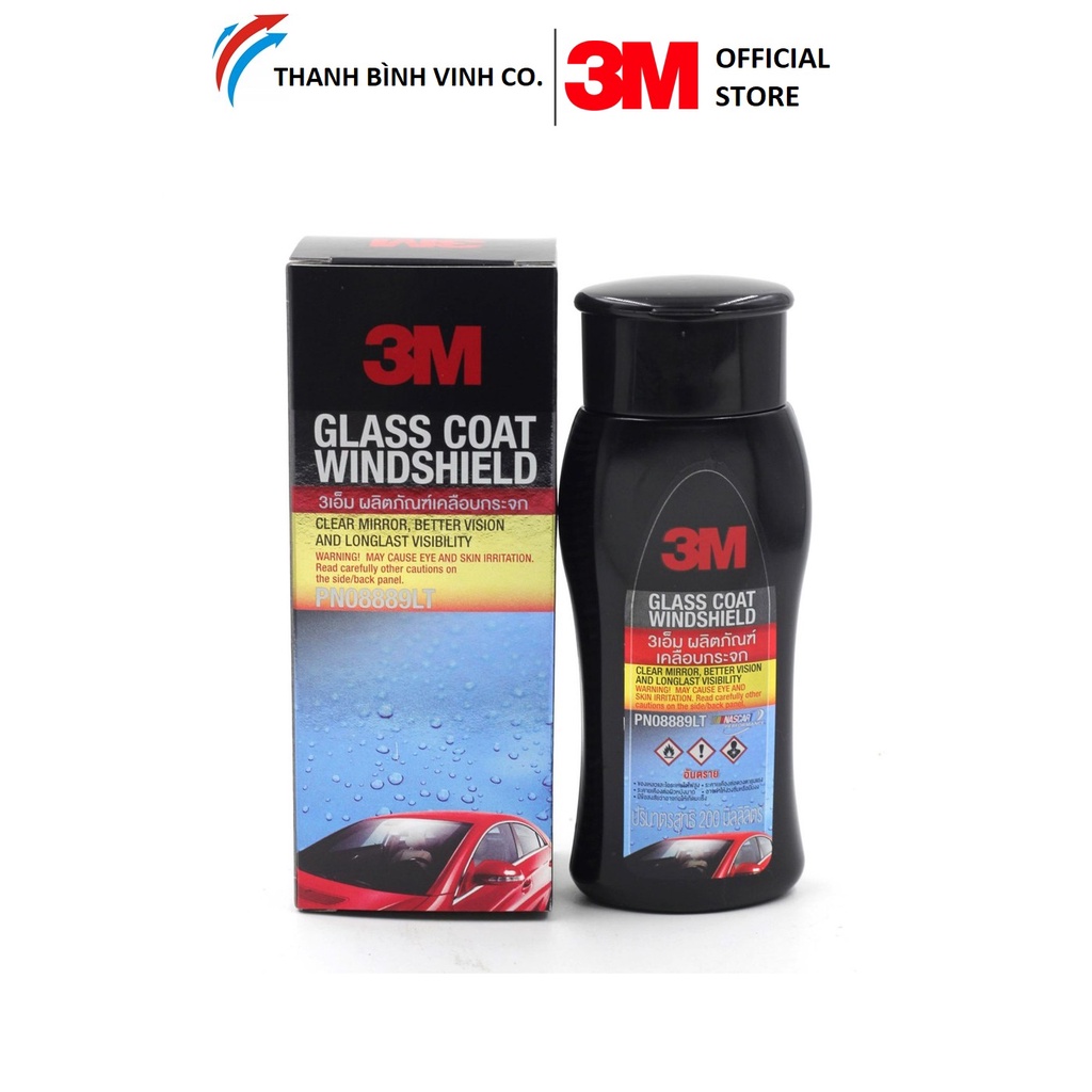 Dung dịch chống bám nước trên kính xe 3M 08889 LT 200ml | Shopee Việt Nam