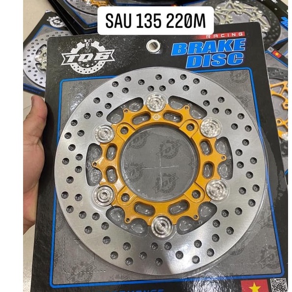 ĐĨA THẮNG PHANH DĨA TRƯỚC / SAU EXCITER LC135 / EX135 TQ6 BLACK RACING ...