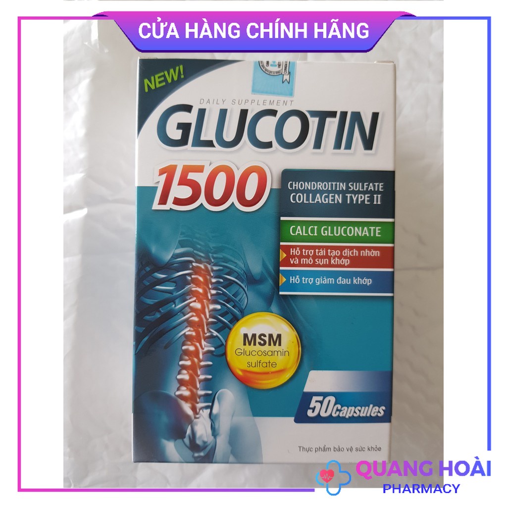 Glucotin 1500 - Glucosamin 1500, Giảm đau, Chống viêm, Tái tạo dịch ...