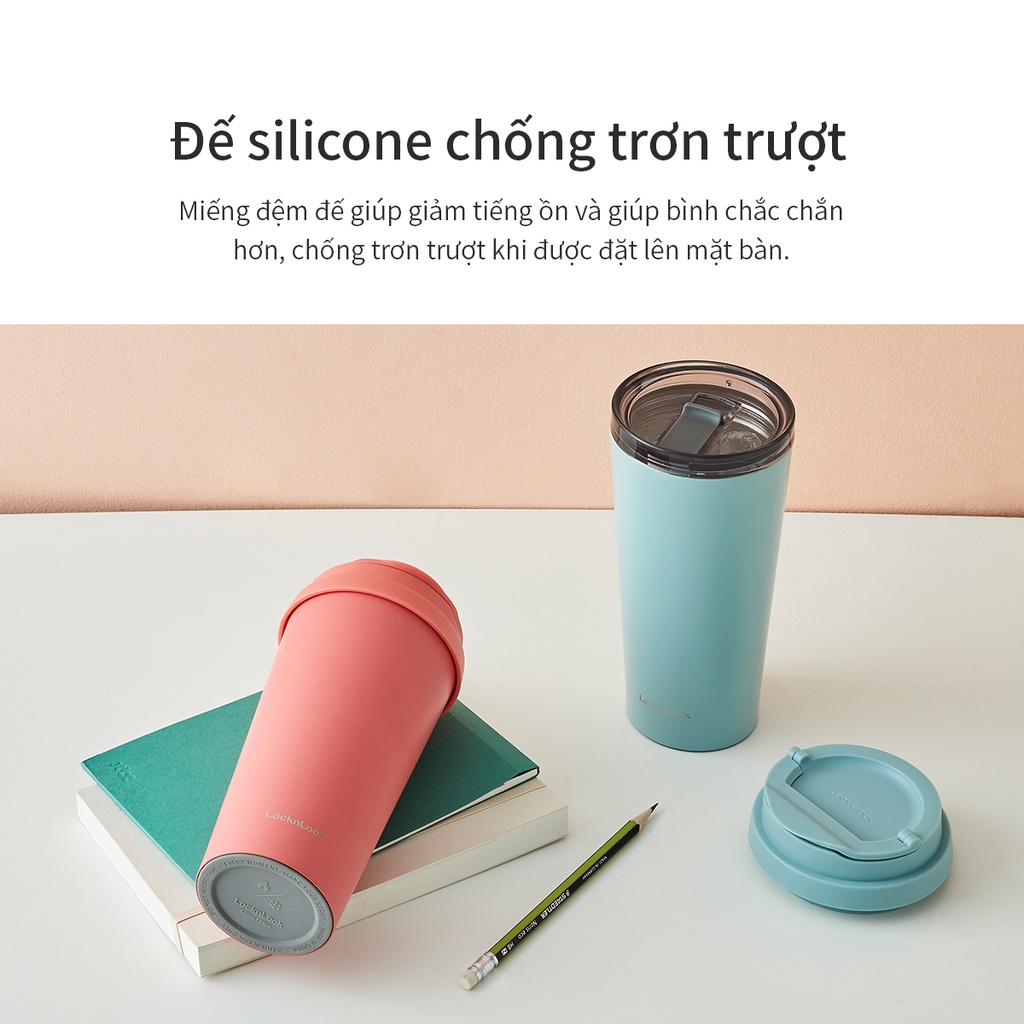 Bình giữ nhiệt Lock&Lock có 2 nắp thay thế New Clip Tumbler 540ml LHC4279 (3 màu) | Shopee Việt Nam