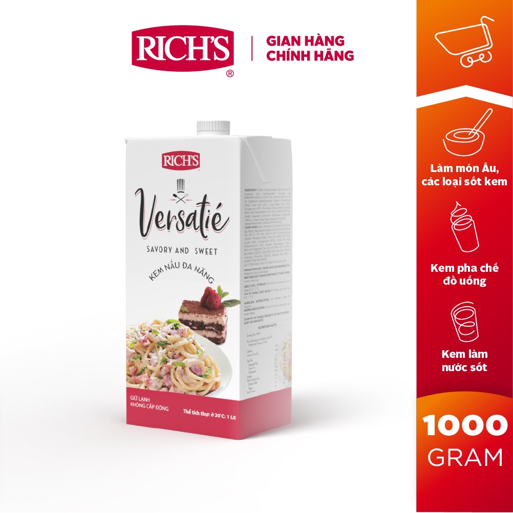 Kem Nấu Đa Năng Rich's Versatie Hộp 1Kg | Shopee Việt Nam