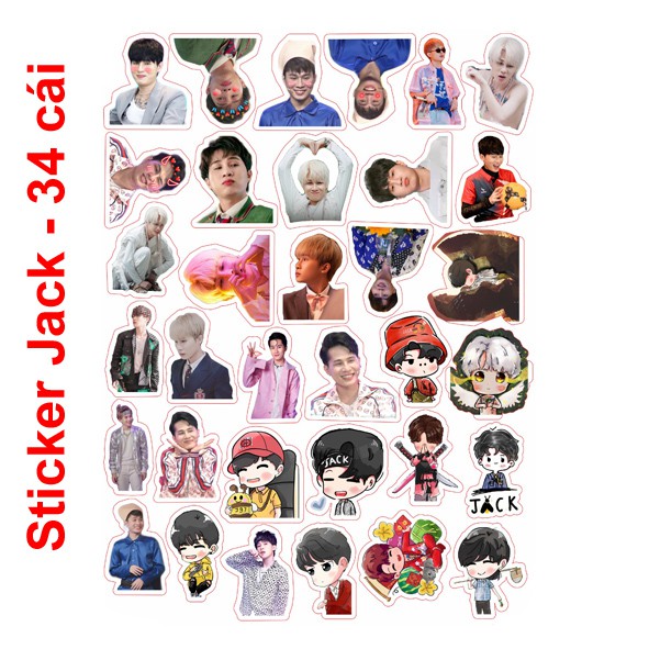Sticker/ Hình dán Jack- Phương Tuấn- J97 (nhiều mẫu, random) | Shopee ...