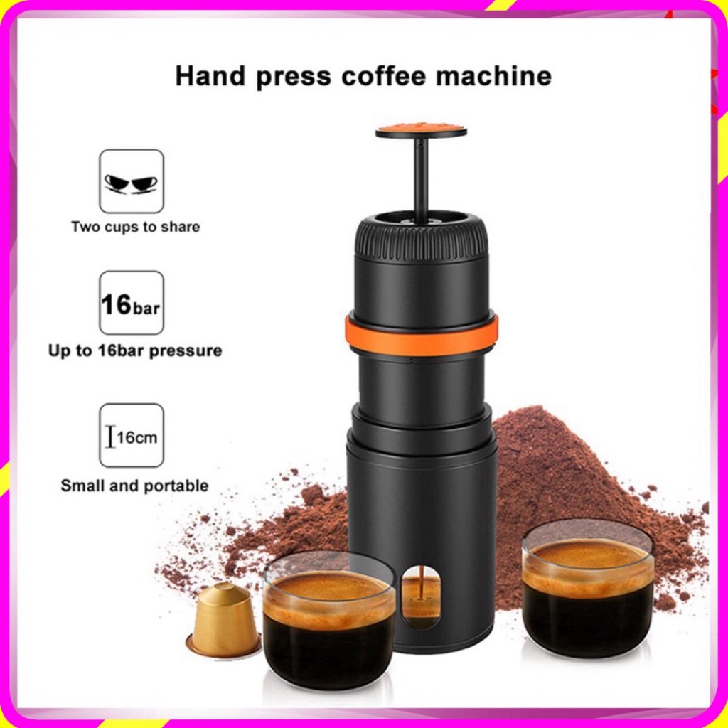 [GIÁ TỐT - CHÍNH HÃNG 100%] Máy pha cà phê Mini Espresso cầm tay 2 ...