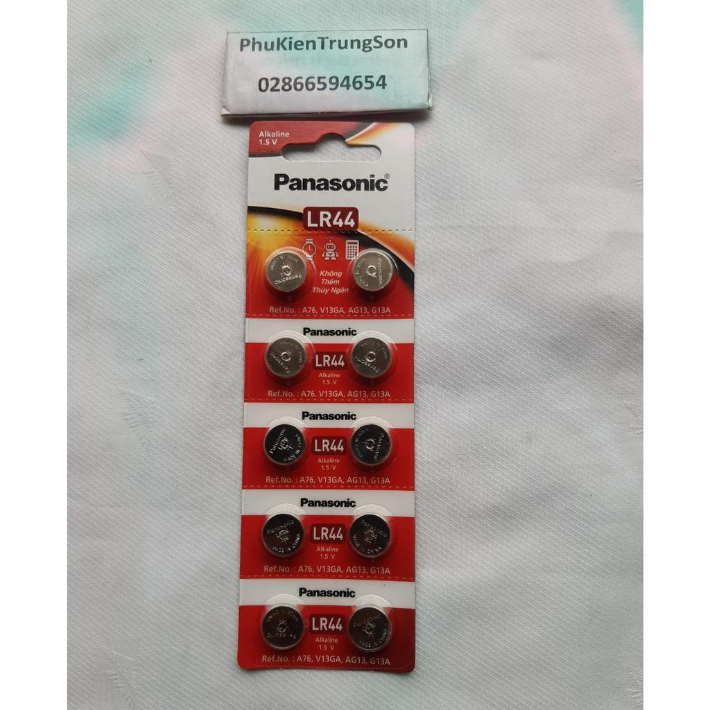 Pin Panasonic LR44, dạng cúc áo (1 vĩ 10 viên) | Shopee Việt Nam