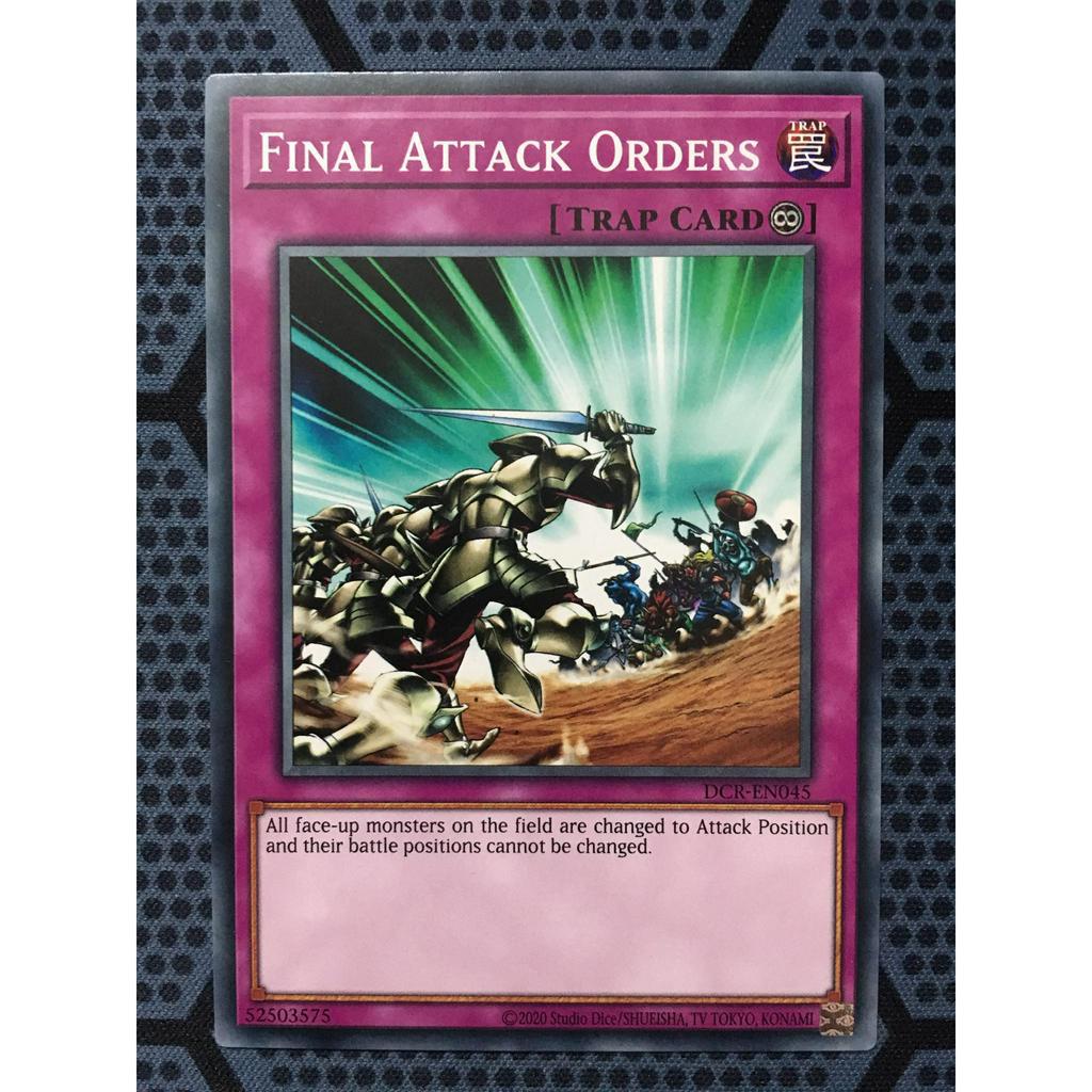 Bài yugioh thời đầu duel monster - Final Attack Orders - DCR-EN045 ...