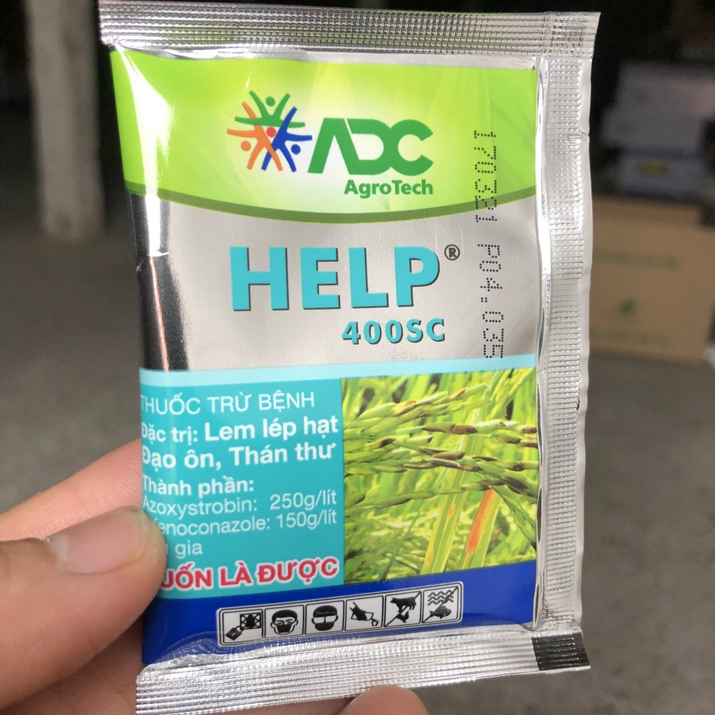 Thuốc trừ bệnh HELP 400SC ADC gói 10ml đặc trị: thán thư, vàng lá, đạo ...