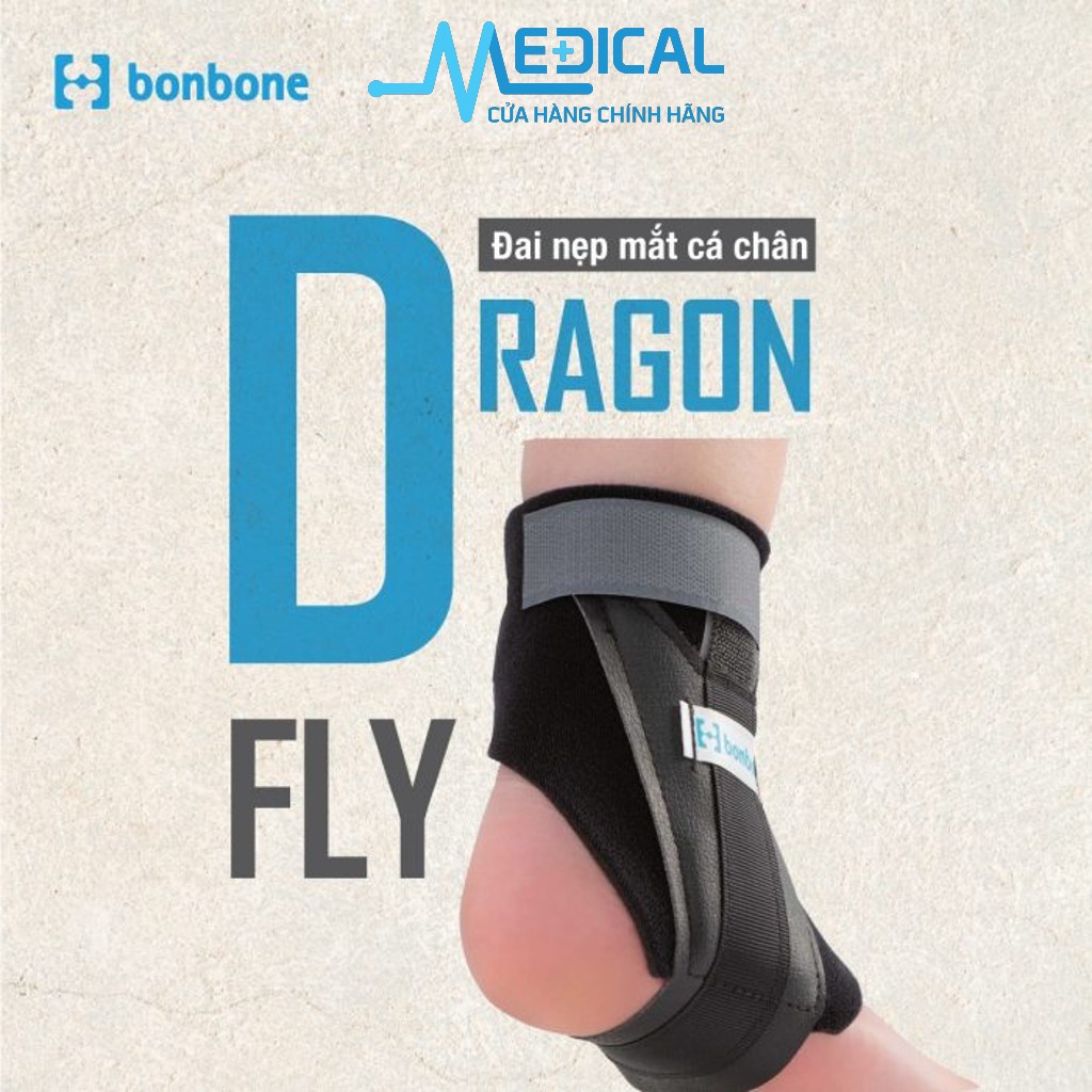 Đai nẹp cố định mắt cá chân BONBONE DRAGON FLY ANKLE BRACE giúp phòng ...