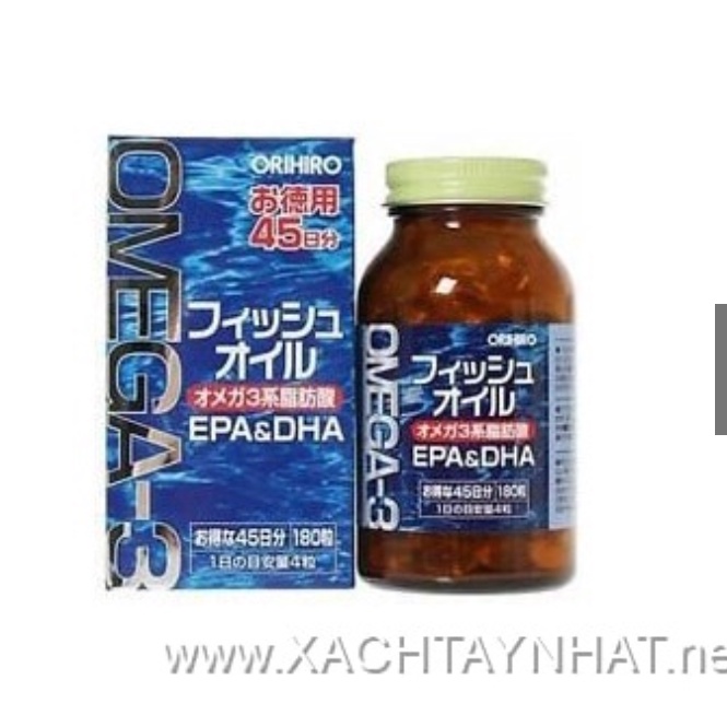 Dầu cá Omega 3 Orihiro fish oil, Omega 3 EPA & DHA Orihiro Nhật Bản hộp ...