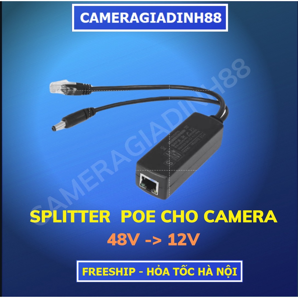 Bộ chuyển nguồn POE Splitter chuyển đổi 48V sang 12V dùng cho camera và thiết bị mạng | Shopee ...