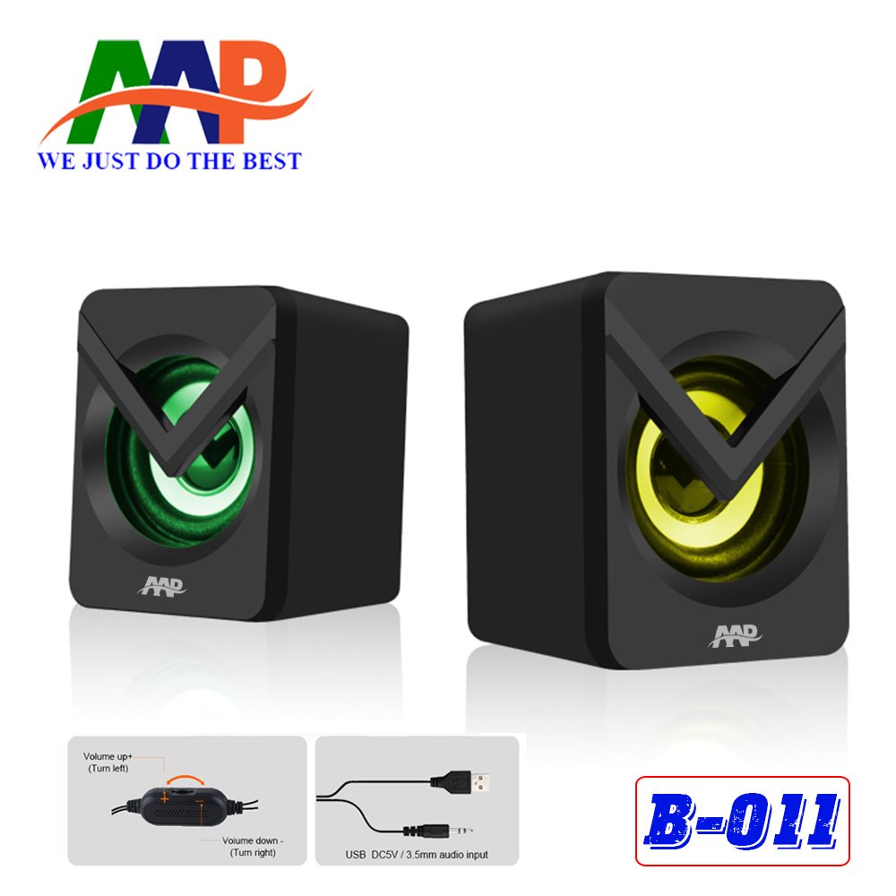 Loa 2.0 AAP B011 LED | Shopee Việt Nam
