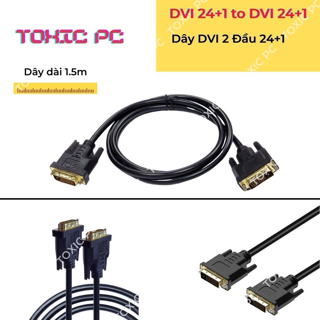 Cáp Chuyển Đổi Dvi to Dvi (Dvi 2 đầu) 1.5m | Shopee Việt Nam