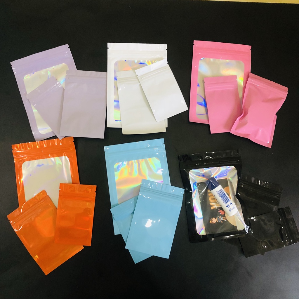 1 Túi zip NHÔM HOLOGRAM Đủ màu | Shopee Việt Nam
