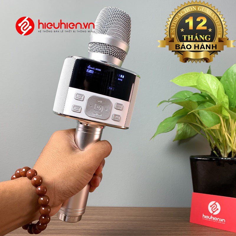 Miracle M100 - Mic Karaoke Bluetooth Cao cấp Hàn Quốc có màn hình LED ...