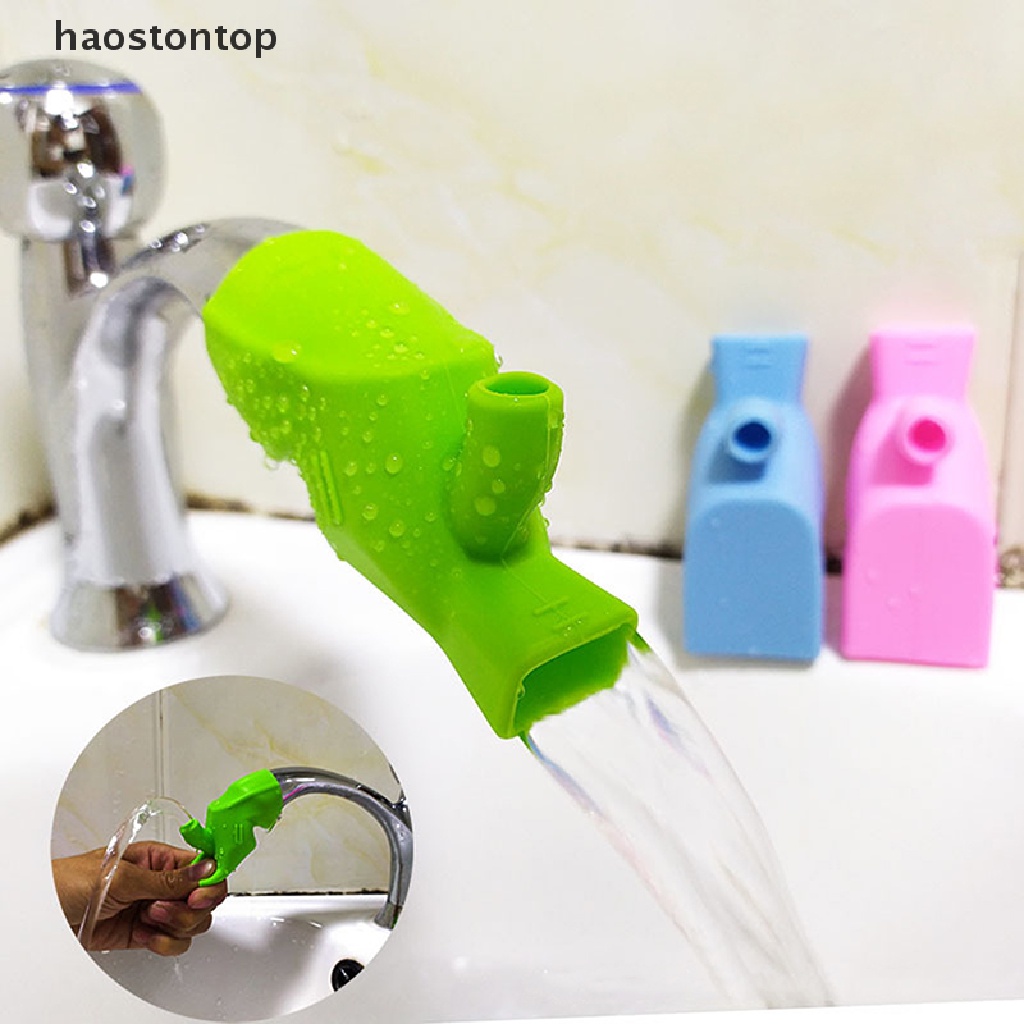 [haostontop] High Elastic Silicone Water Tap Extension Sink Children ...