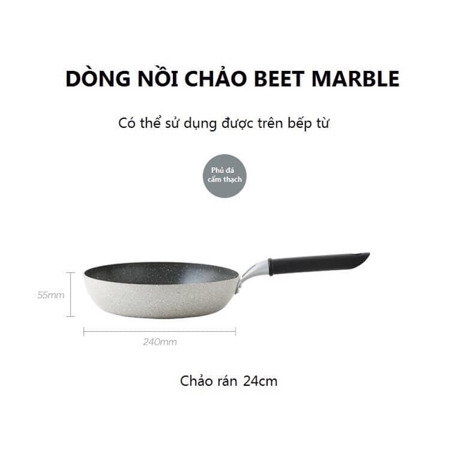 Chảo chống dính Lock&lock Beet Marble | Shopee Việt Nam