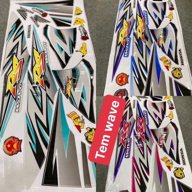 Tem wave a 110 và wave rs 100/50cc 3 lớp chống nước | Shopee Việt Nam